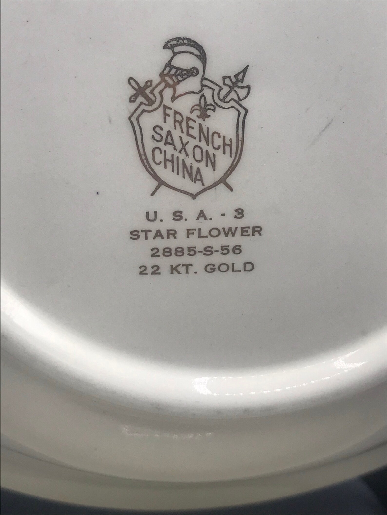 French Saxon Star Flower Teal Flowers Brown Grey Leaves | Etsy