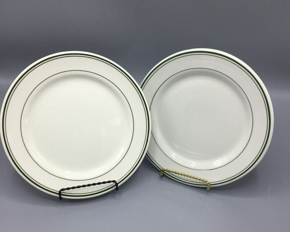 Vintage Restaurant Ware Diner Set of 2 Luncheon Plates Triple - Etsy
