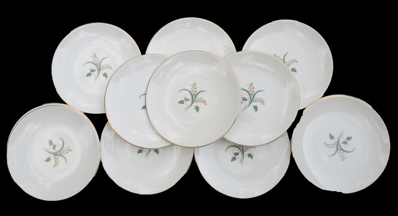 Knowles China Accent Shape Forsythia Pattern Freda Diamond | Etsy