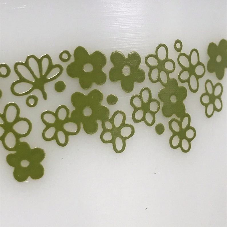 PYREX Green White Spring Blossom Crazy Daisy Butter Bowl - Etsy