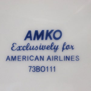 Amko China Airline Collectible American Airlines First Class China Set ...