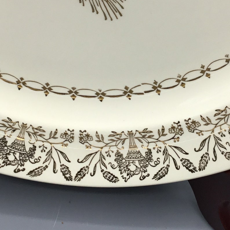 Edwin Knowles Shipping Included Wheat Pattern Tab Handled Cake Plate ...