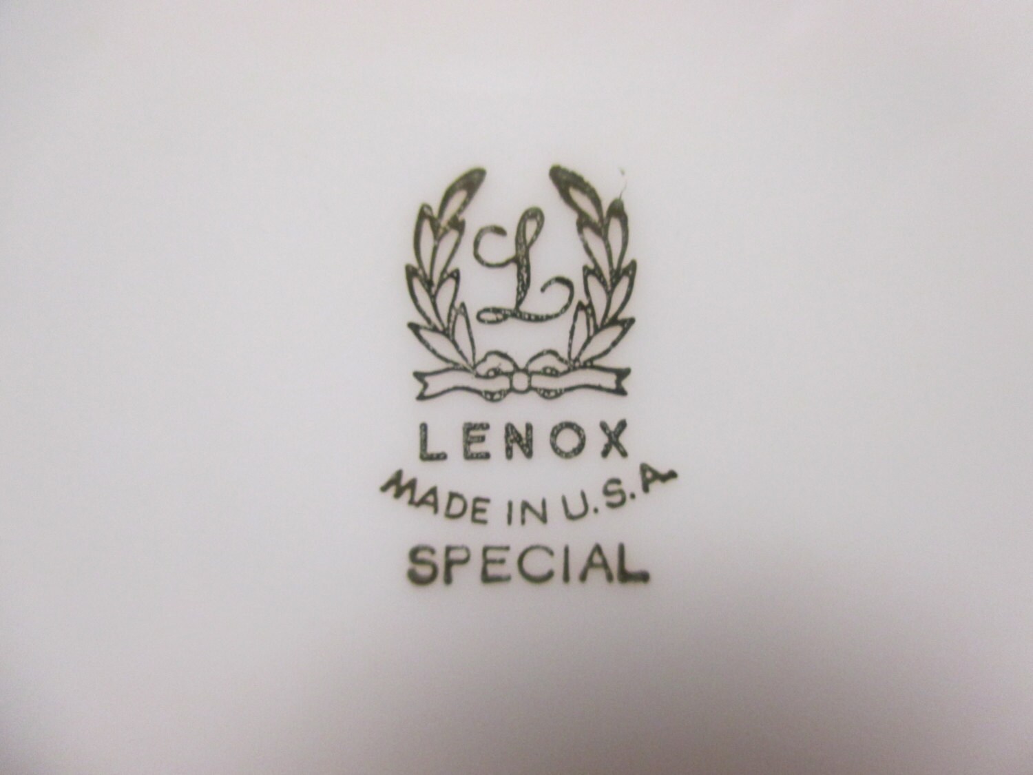 Lenox Fine China Special Series China Gray Green Accent | Etsy