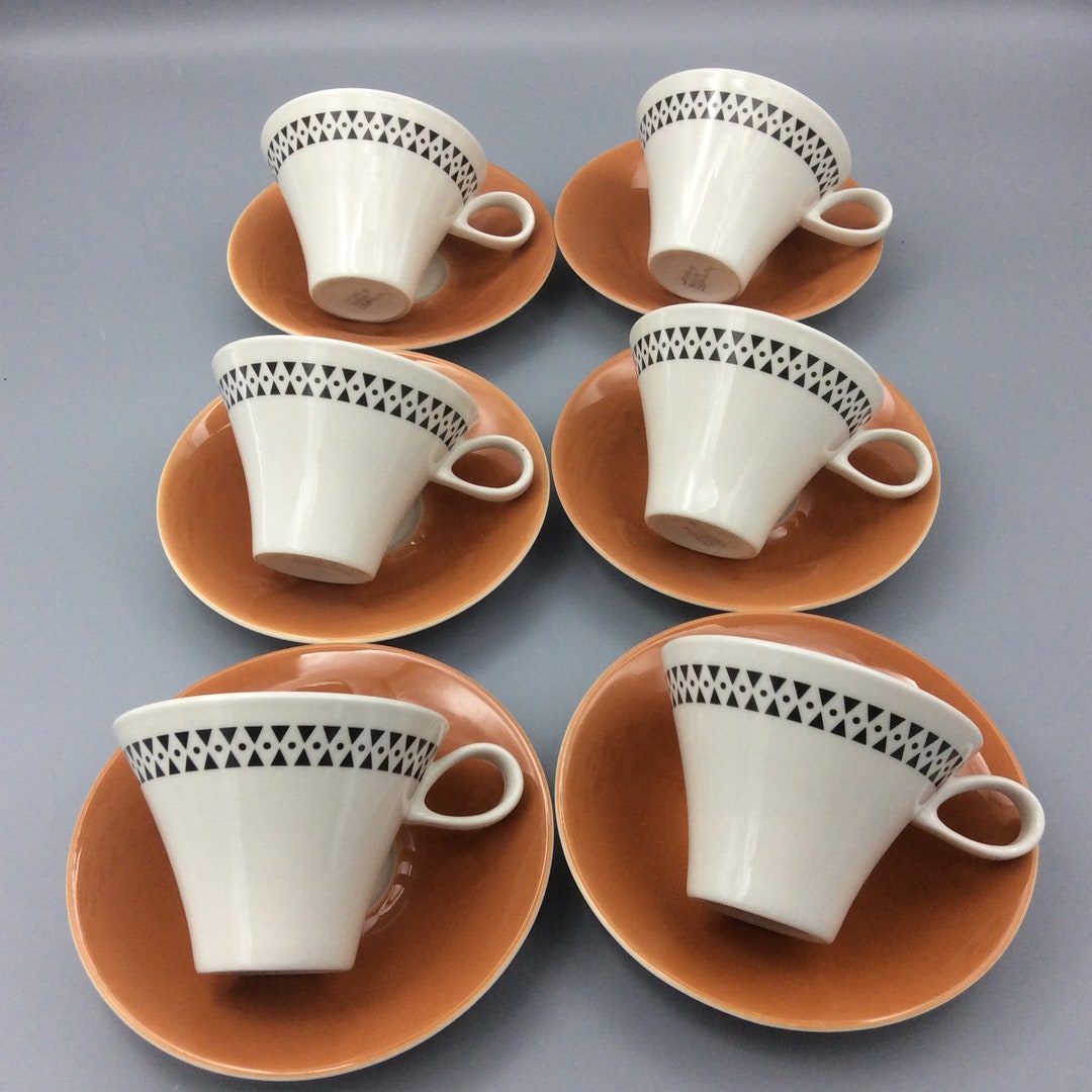 Iroquois Impromptu Vintage Cups and Saucers Ben Seibel Design El Camino ...