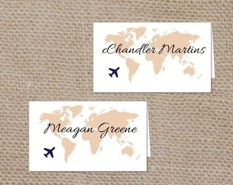 Boarding Pass Place Cards | Etsy