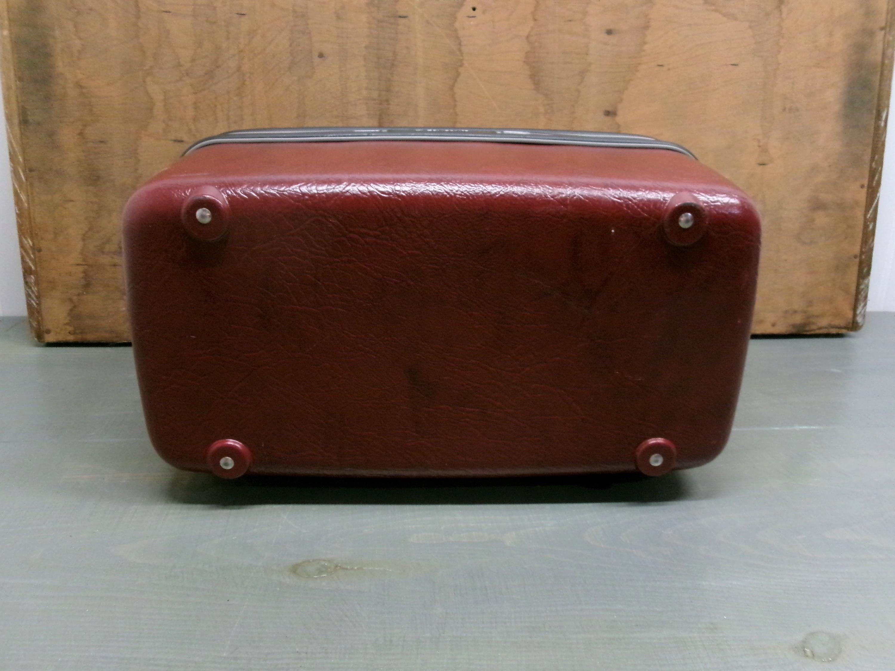 Vintage Samsonite Train Case Burgundy With Key and Mirror - Etsy