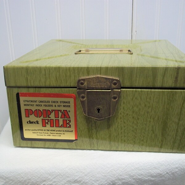 Metal File Box - Etsy