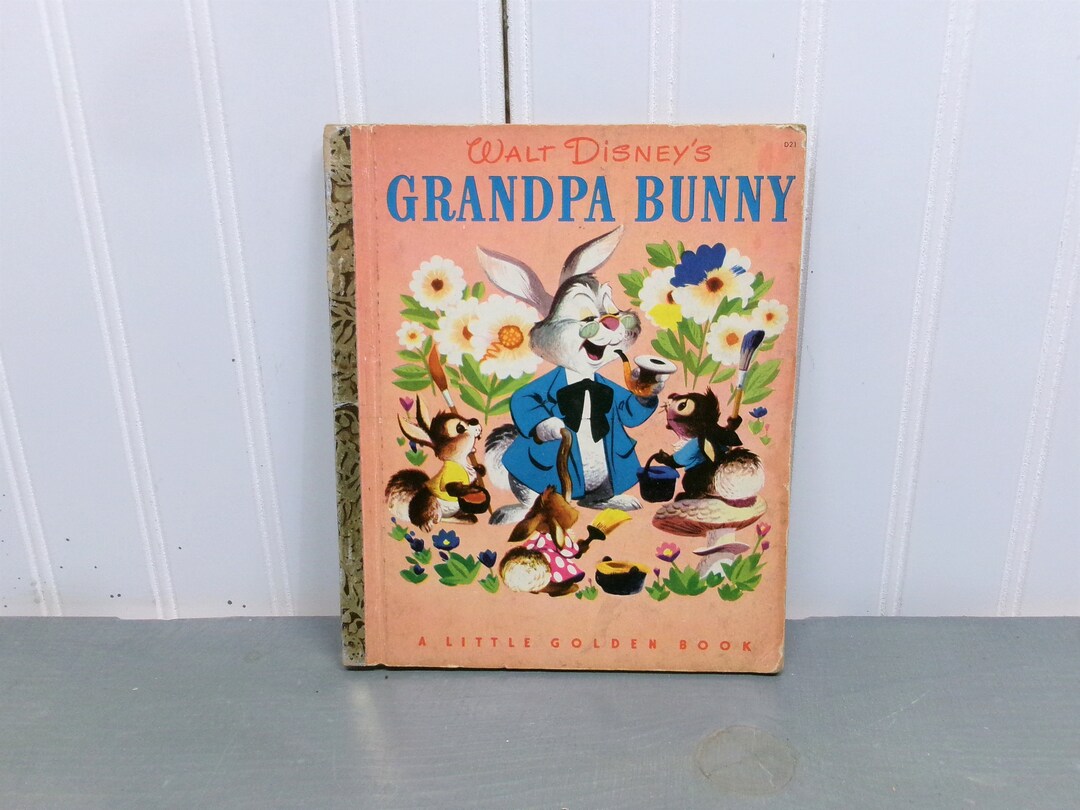 Vintage Walt Disney's Grandpa Bunny Little Golden Book 1951 - Etsy