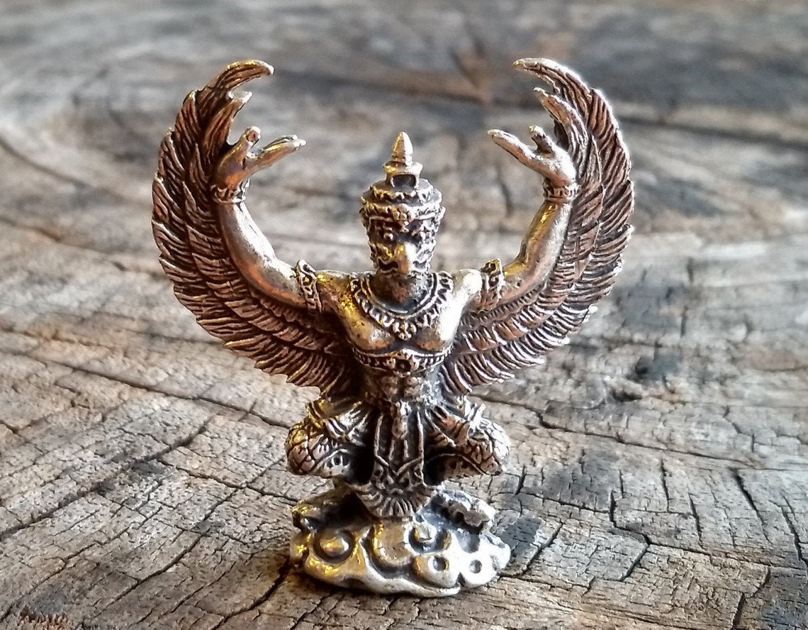 Garuda Brass Statuette Travel Altar Meditation Shrine Statue - Etsy