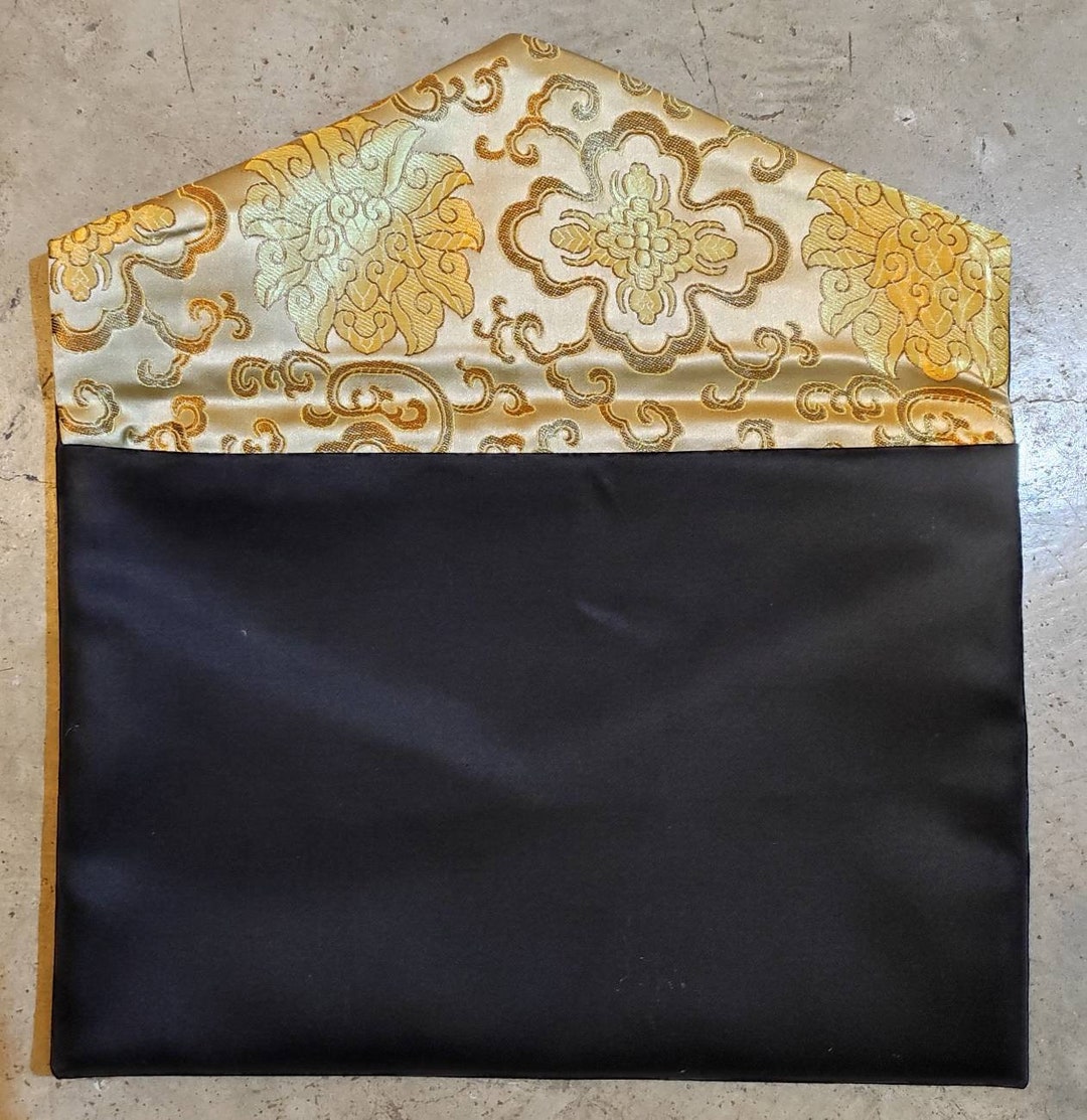 Rakusu Case Carrying Pouch Dharma Book Bag in Canvas With Golden ...