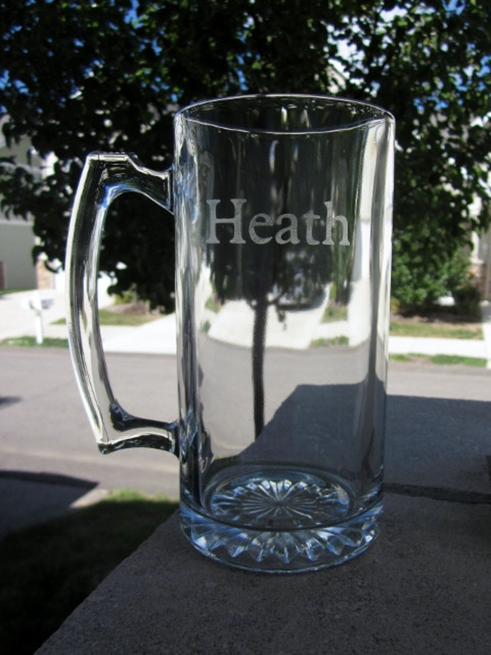 Etched Beer Mugs 1 Line of Text | Etsy