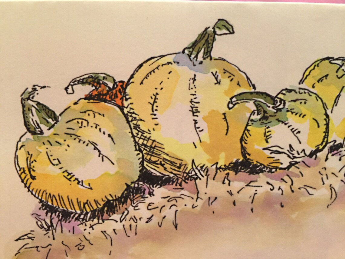 Pumpkins Seven Fall Beauties Card, by Michelle Kogan, Halloween Card ...