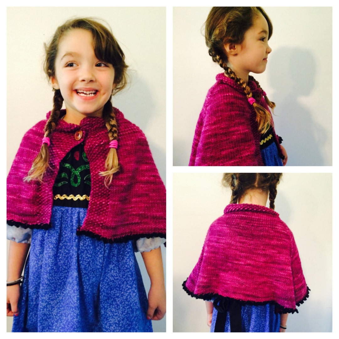 Frozen Anna Cape Knitting Pattern PDF - Etsy