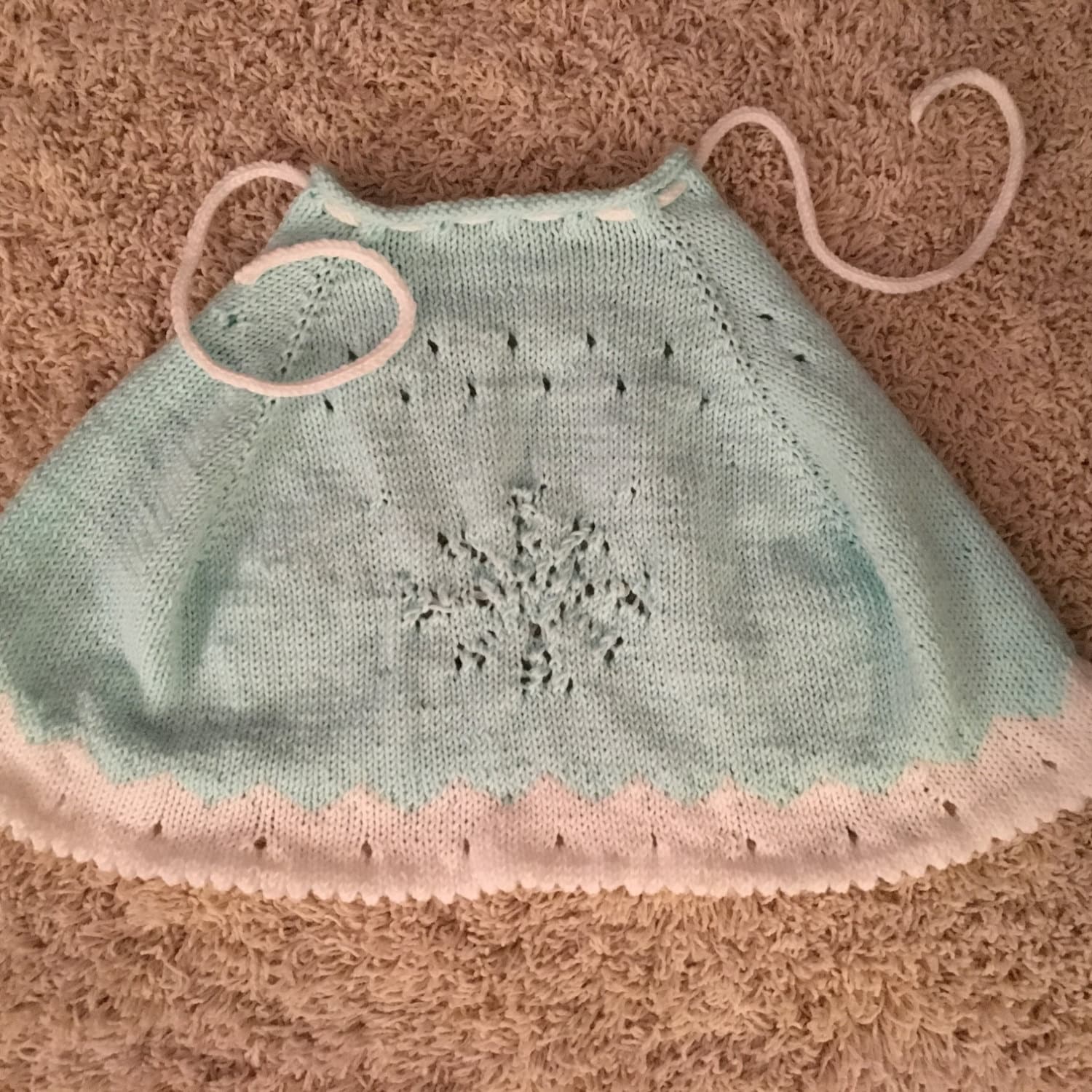 Frozen Elsa Snowflake Cape Knitting Pattern PDF - Etsy