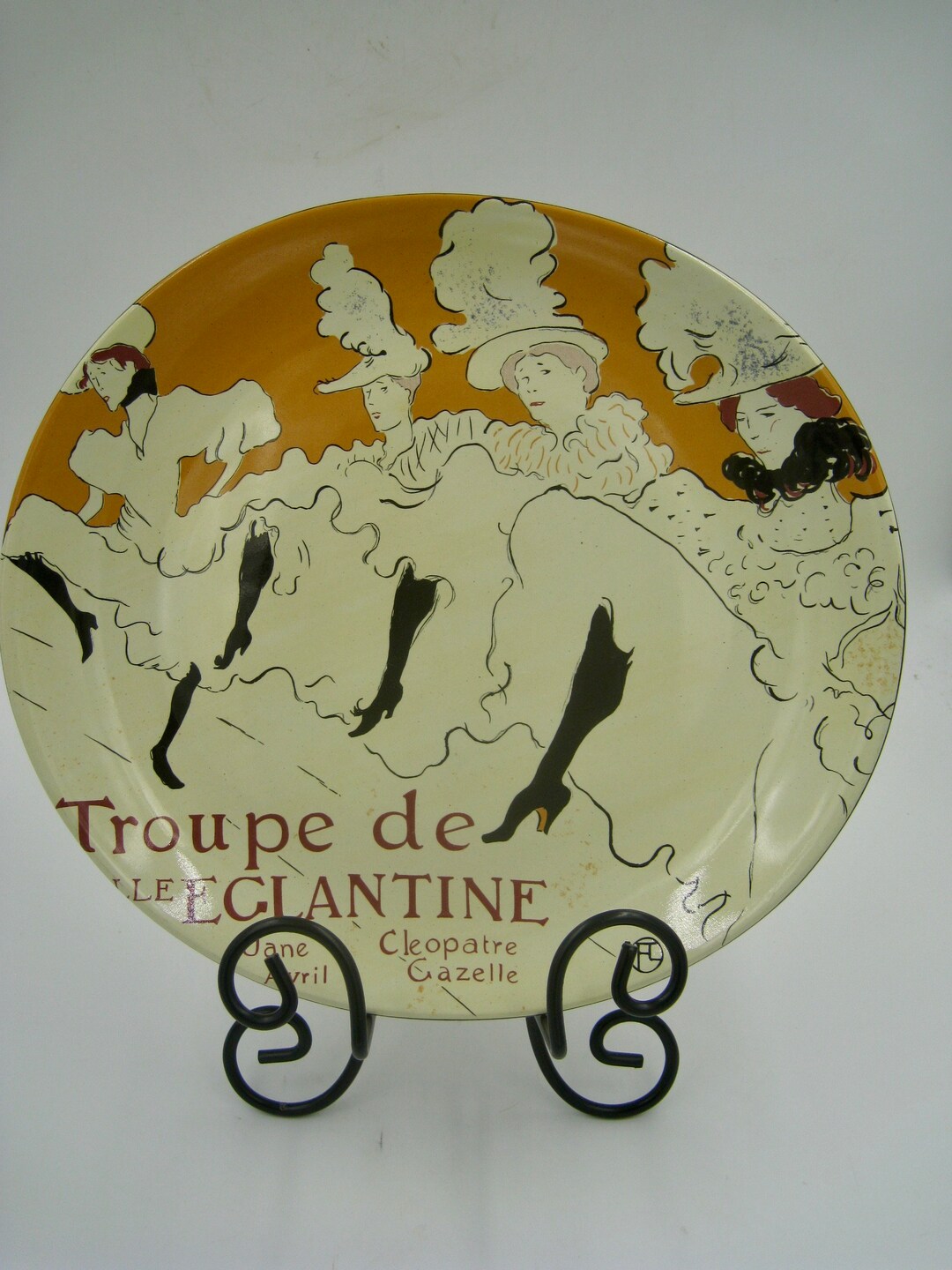 Sango Toulouse Lautrec Platter, Troupe De La Eglantine, Good Condition ...