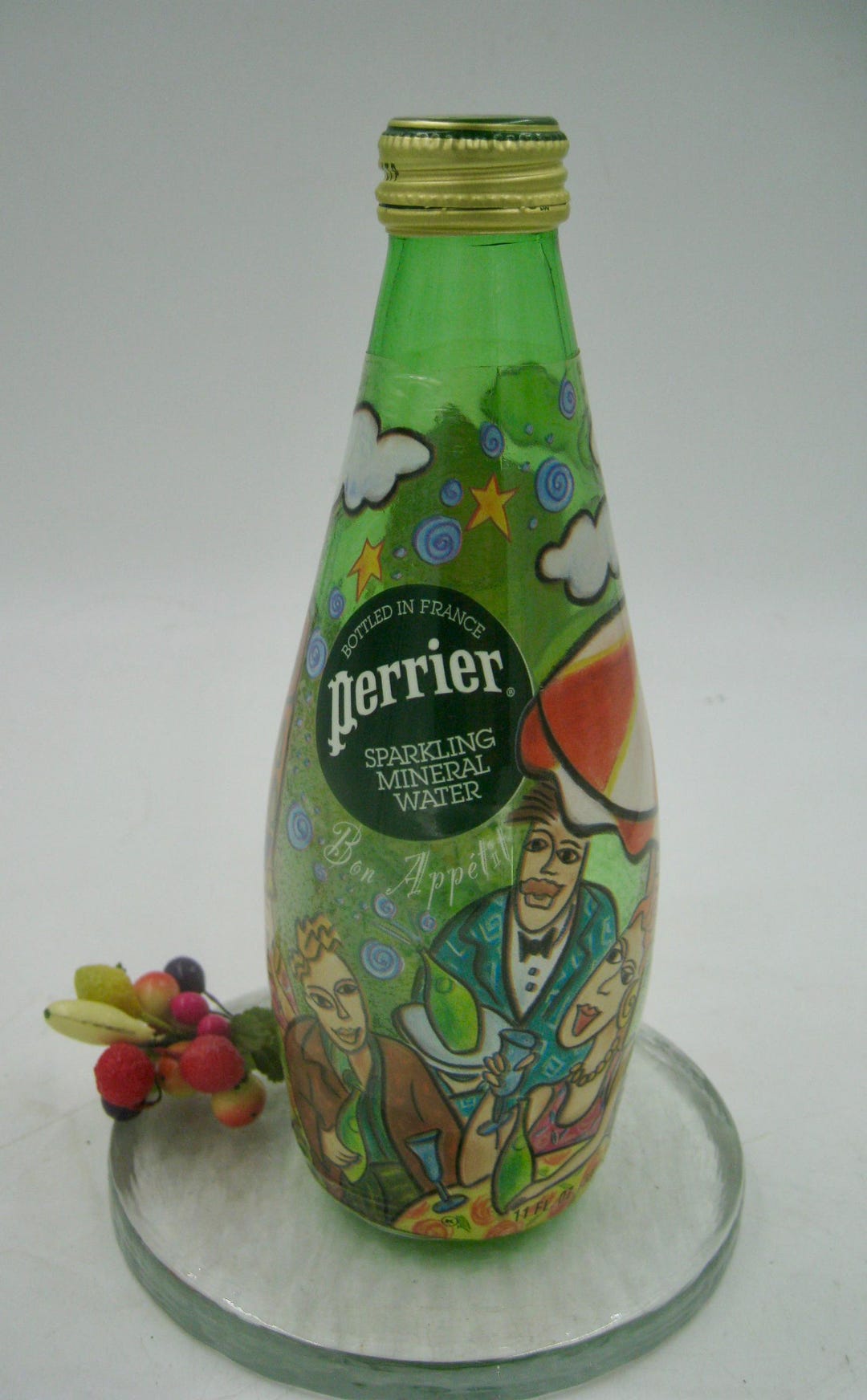 Limited Edition Perrier Bottle Design by Tatjana Krizmanic - Empty - Etsy