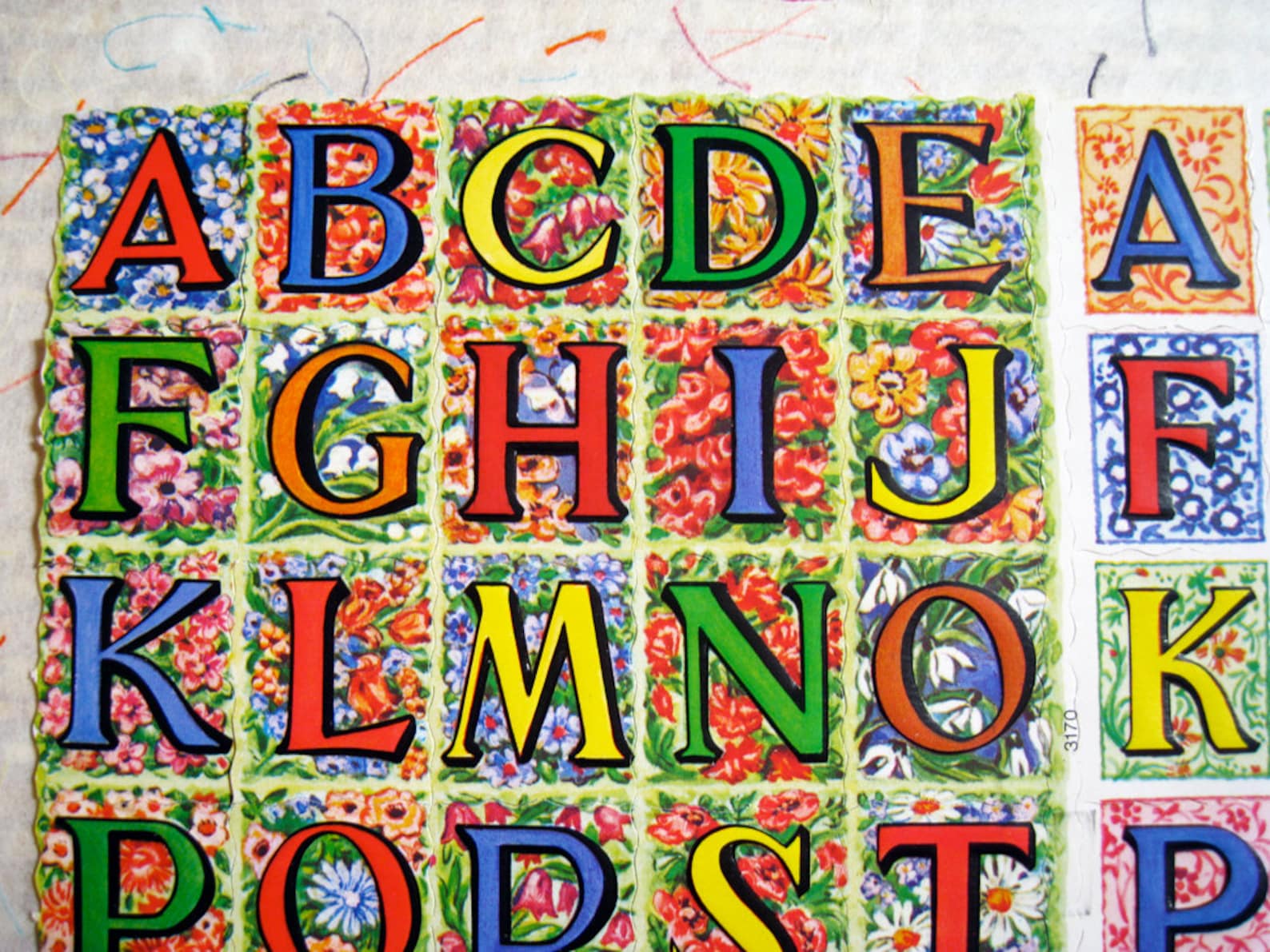 Paper Scrap Alphabet new old stock | Etsy