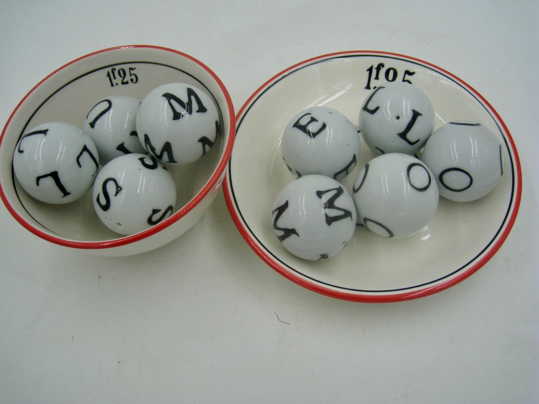 Porcelain Apx 1.5 Inch White Alphabet Letter Ball, Random Letters - Etsy