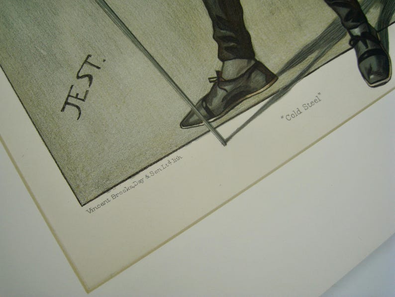 Captain Alfred Hutton ‘cold Steel’. Fencing 1903 Print, Vanity Fair ...