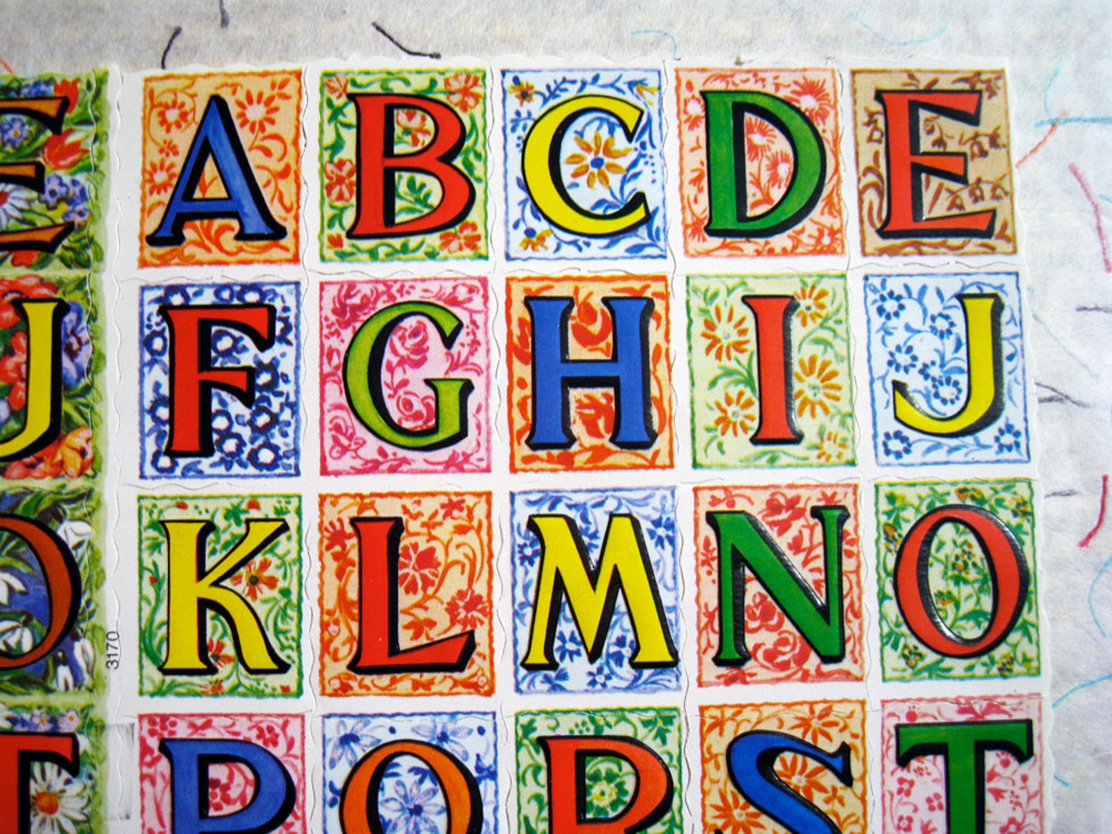 Paper Scrap Alphabet new old stock | Etsy