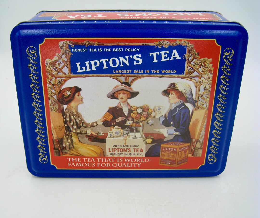 Lipton Tea Rectangular Collectible Tin 401 Limited Edition - Etsy