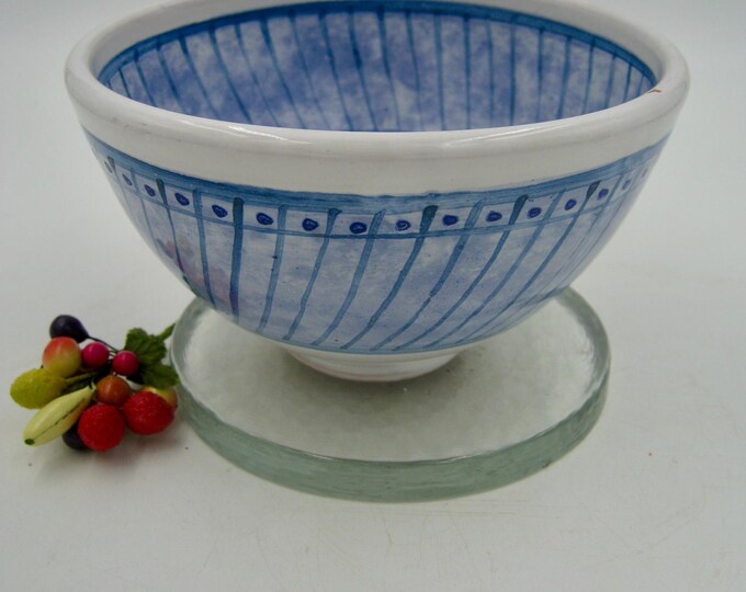 French Hand Painted Porcelain Bowl With Fruit Design Inside and Lovely ...