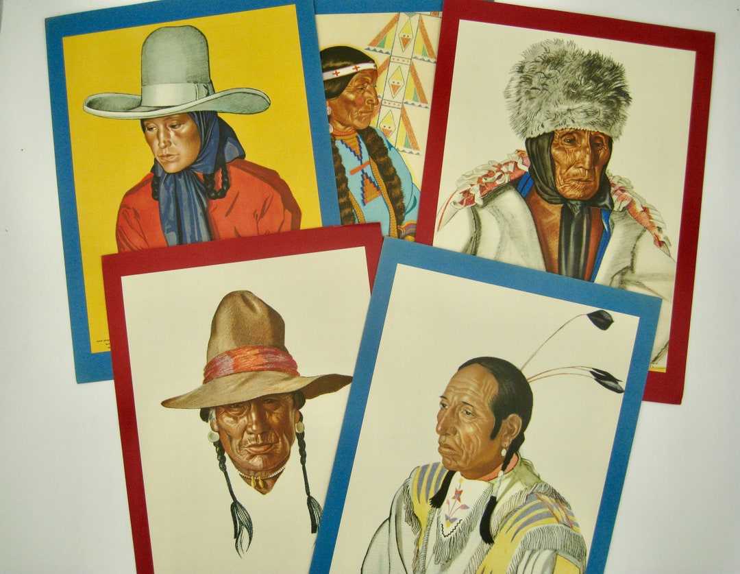 Pikuni & Kainah Tribes of Blackfeet Indians: Individual Prints, One ...