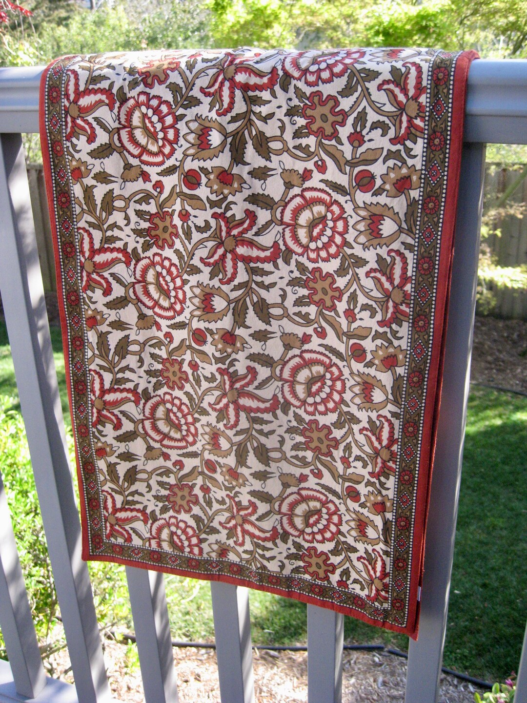 Gorgeous Long Table Runner, World Market 16 X 90 Inches, 100% Cotton - Etsy
