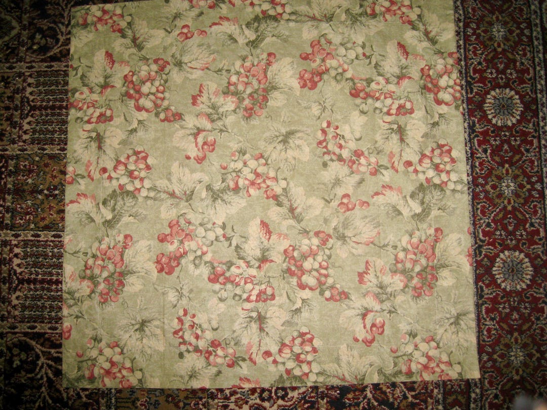 Nancy Koltes Fine Linens King Sham, One Only, Bacchus Grapes 100% ...
