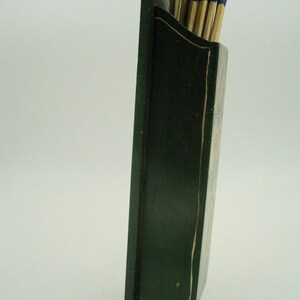 Hand Painted Wooden Long Match Holder, Vintage, Hand Made - Etsy