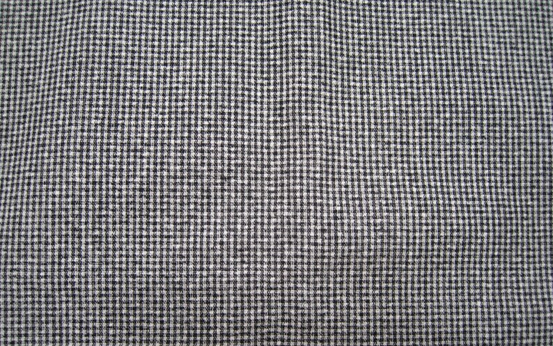 Black and White Small Check Fabric by the piece 60 inches | Etsy