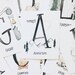 Alphabet Adventure Flash Cards// outdoors girls room decor | Etsy