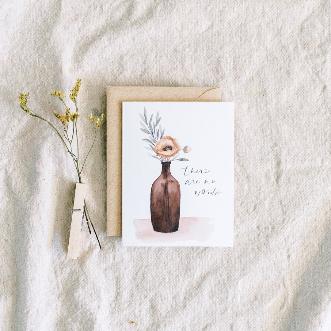 There Are No Words - Greeting Card - Etsy