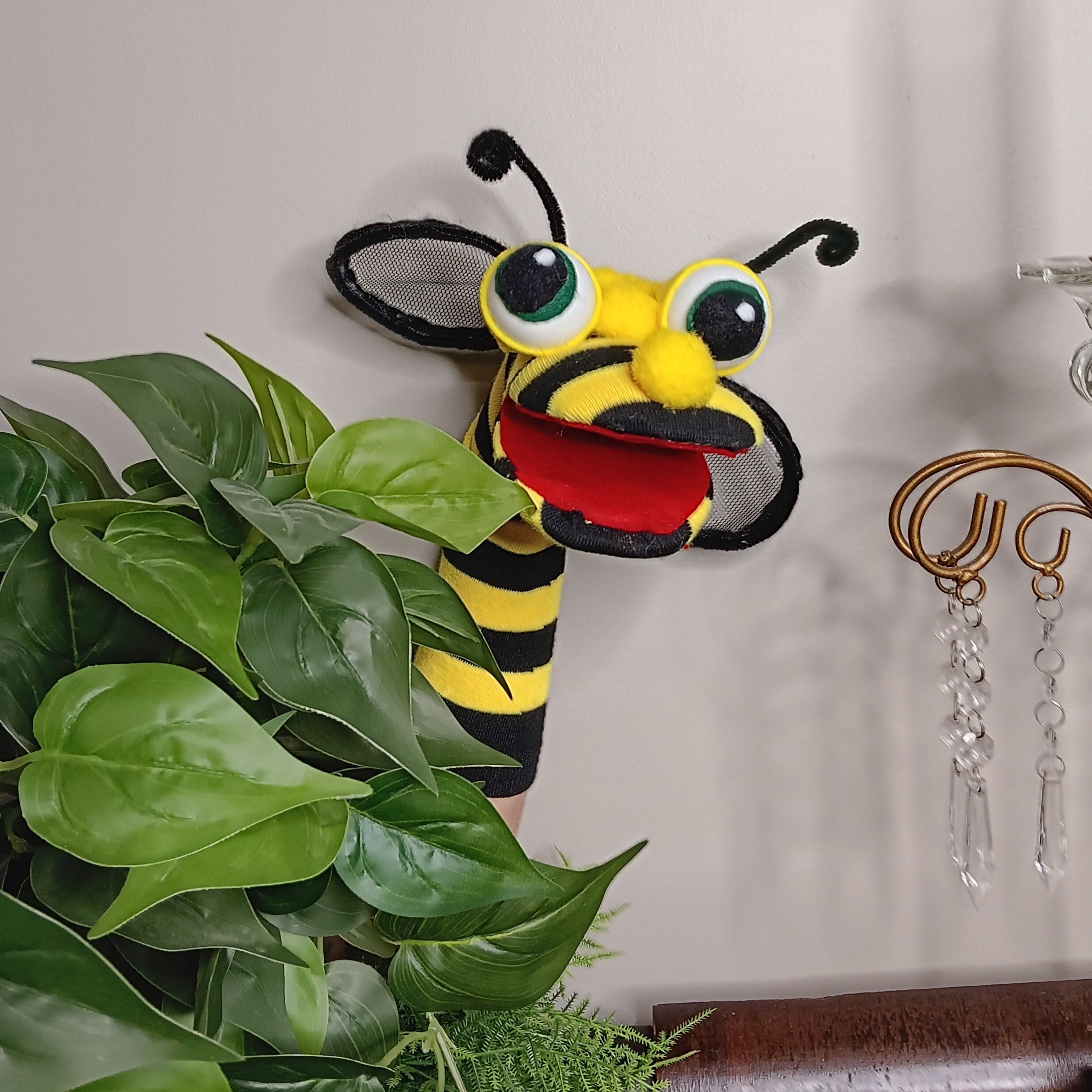 Bee Sock Hand Puppet, Kindergarten Preschool Toy - Etsy