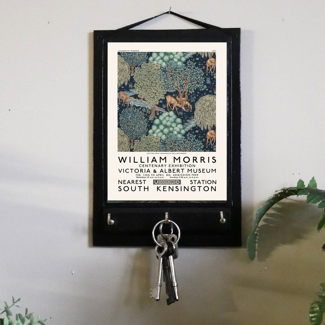 William Morris Key Holder Print, Key Rack, Housewarming Gift - Etsy