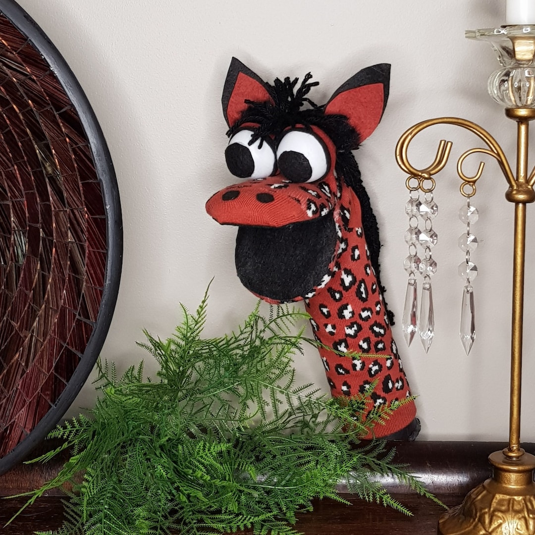 Spotted Horse Hand Puppet, Movable Mouth Muppet Preschool Toy - Etsy