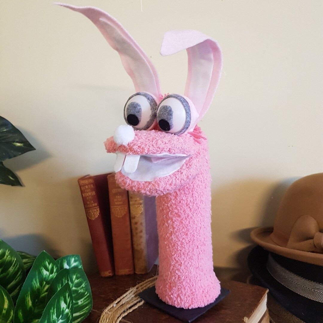 Rabbit Hand Puppet Movable Mouth Muppet Preschool Toy - Etsy