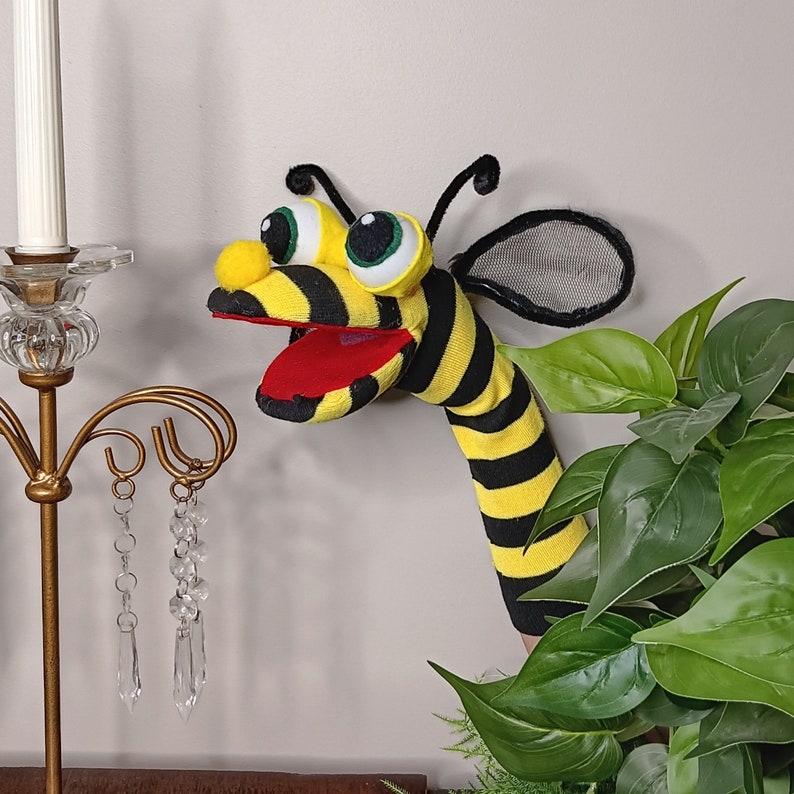 Bee Sock Hand Puppet, Kindergarten Preschool Toy - Etsy