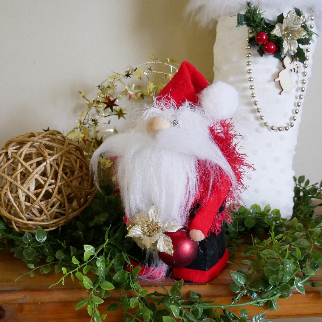 SALE Santa Gnome Interior Decor, Scandinavian Christmas Tomte Gnome ...