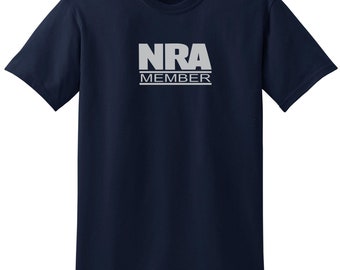 NRA t-shirt Gold Logo NRA tee | Etsy
