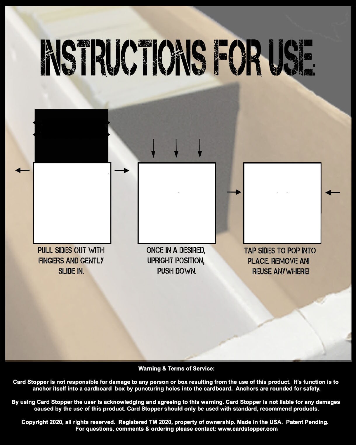 Card Stopper 5 Pack Collectible Card Box Protective Dividers - Etsy