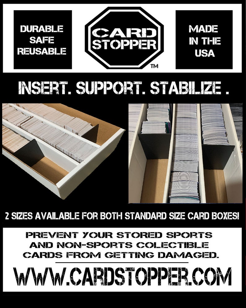 Card Stopper 5 Pack Collectible Card Box Protective Dividers - Etsy