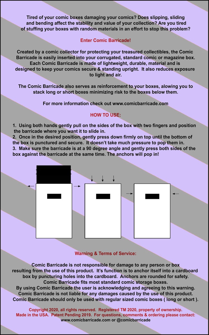 Comic Barricade 3 Pack - Etsy