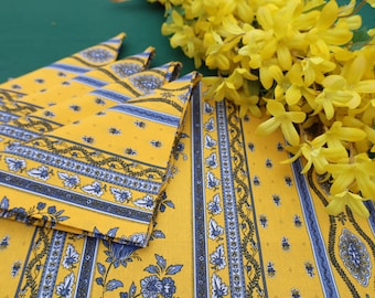 Yellow Print Fabric - Etsy