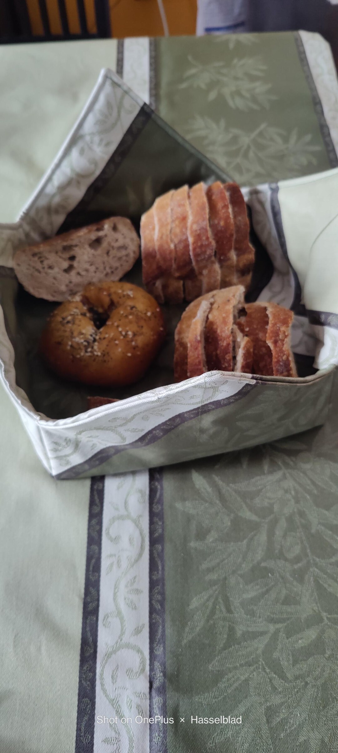 Fabric Dinner Roll Basket for Thanksgiving, Holidays. Wipeable Easy ...