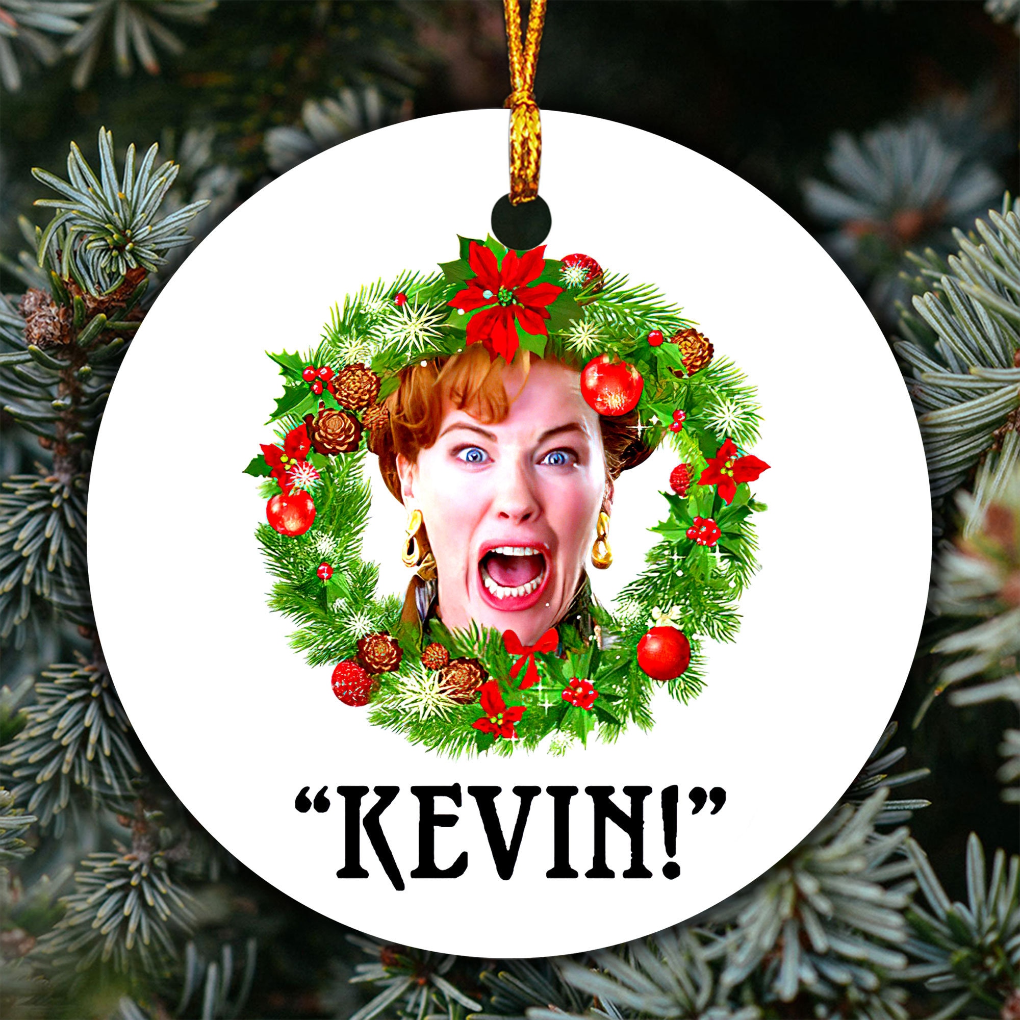 Kevin McCallister Home Alone Christmas Ornament, Kevin Scream Ornament ...