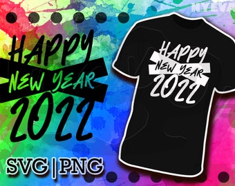 Happy New Year - 2022 - SVG - Etsy