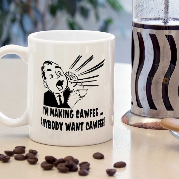 Cawfee Coffee Mug - Etsy