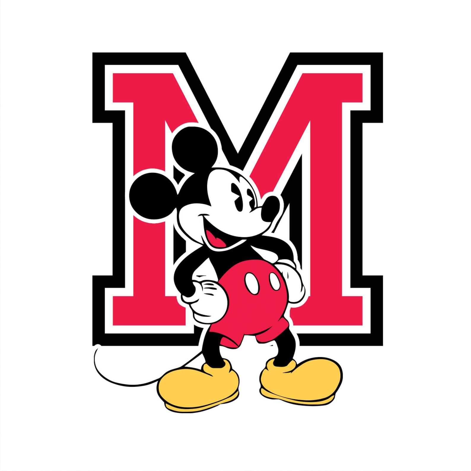 Mickey Mouse M Mickey Mouse M Shirtmickey Mouse M - Etsy