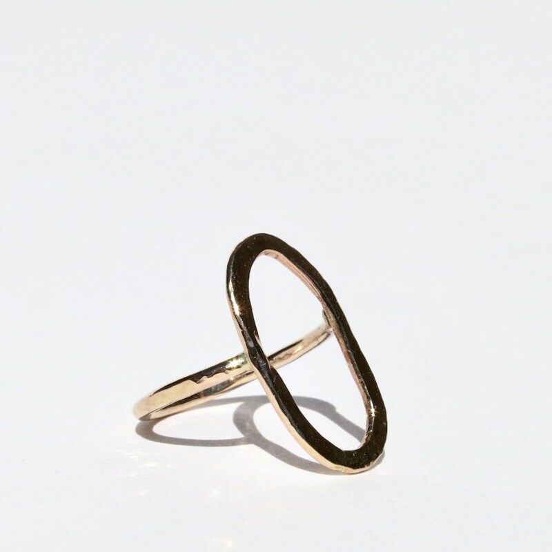 Modern Gold Ring - Etsy